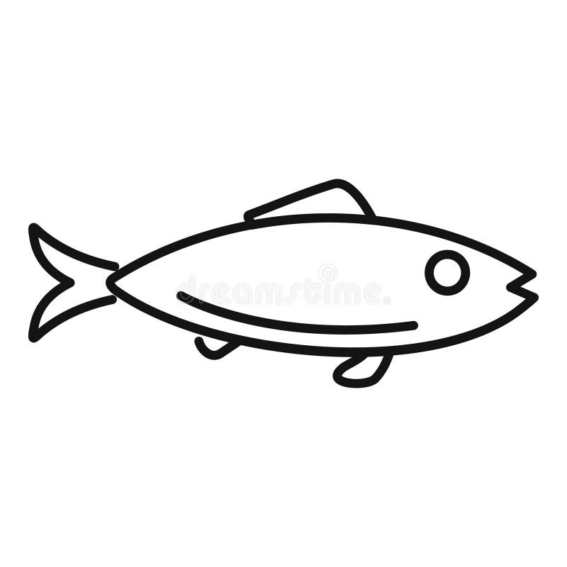 Small River Fish Swimming Side View Icon Stock Vector - Illustration of ...