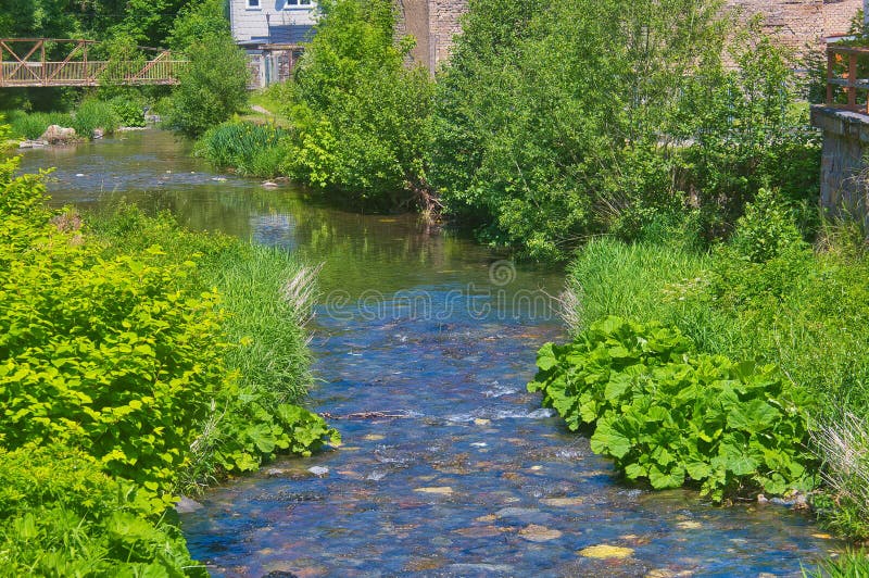 Small River Flowing through the Stones in the Thuringian Forest ...