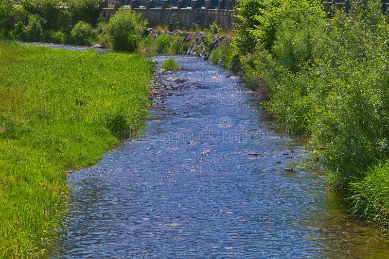 Small River Flowing through the Stones in the Thuringian Forest ...