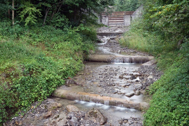 Small river stock image. Image of river, switzerland - 65024273
