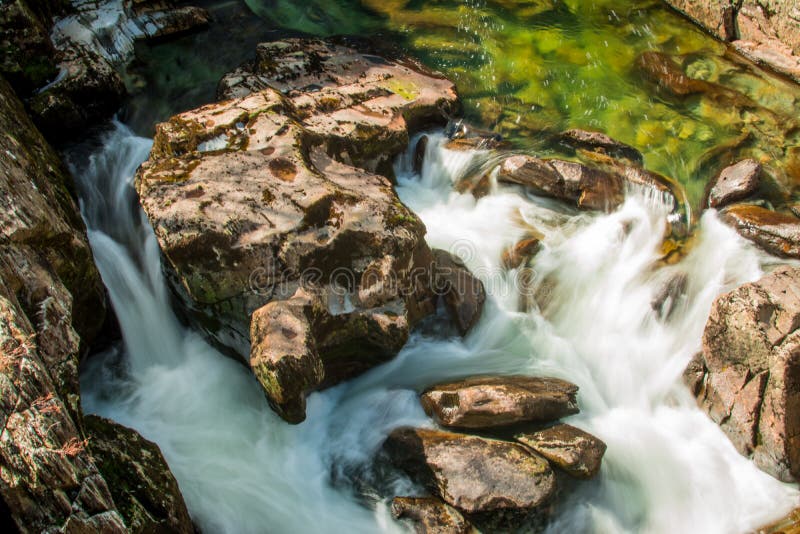 A Small River in the Mountains with Clear Water in Wales UK Stock Image ...