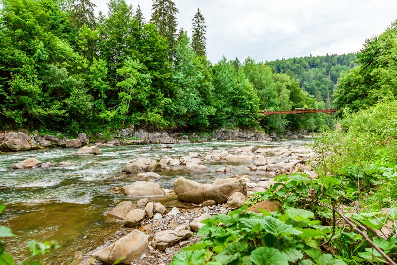 Small river in mountains stock photo. Image of mountain - 56288702