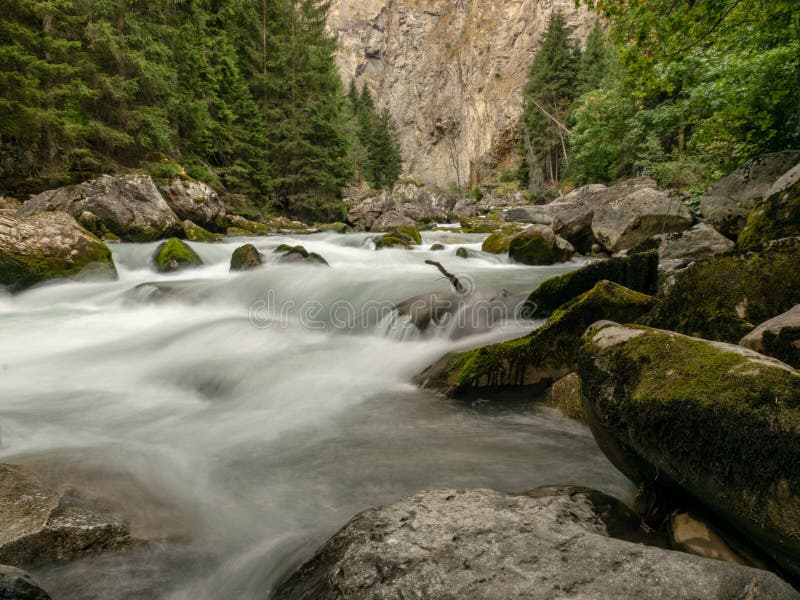 Picture of Small River in the Mountains Stock Image - Image of ...