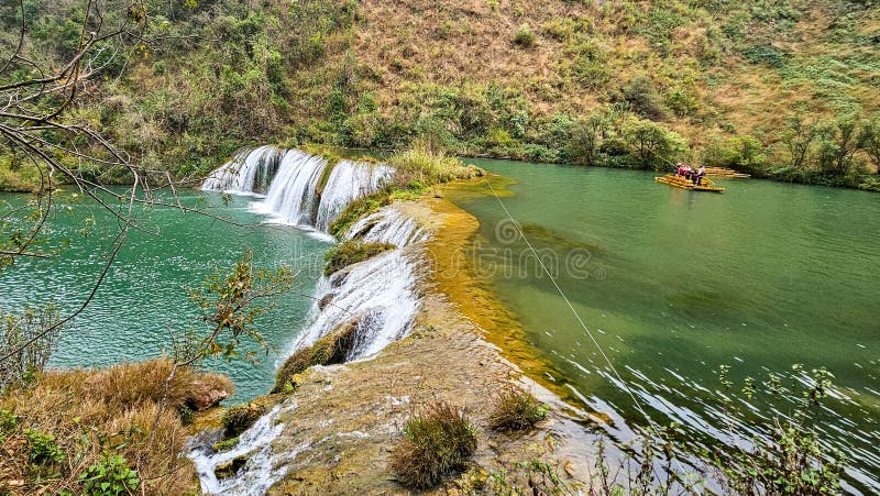 Small River Near a Jiulong Waterfalls, China Stock Photo - Image of ...