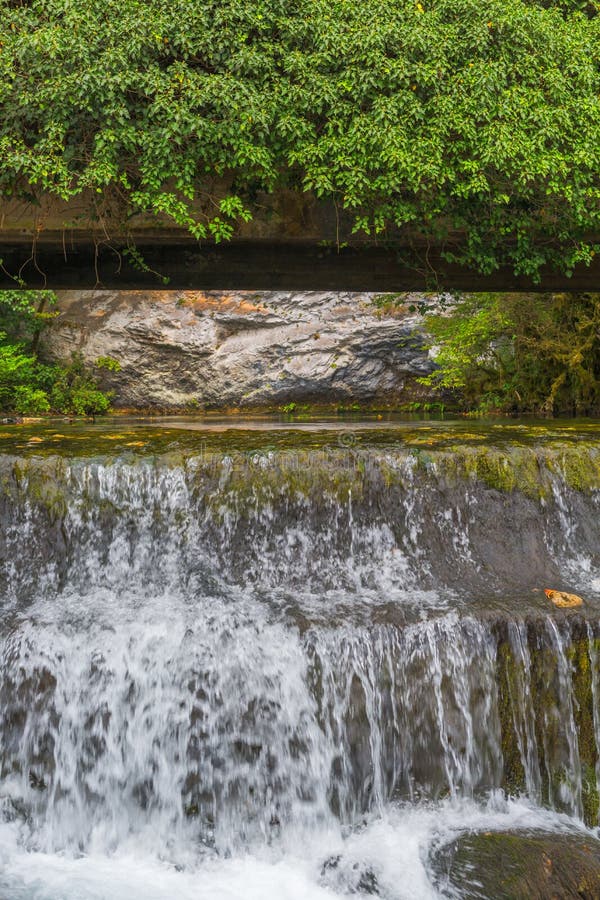 Small River Park Waterfall Cascade Stock Photo - Image of blue, water ...