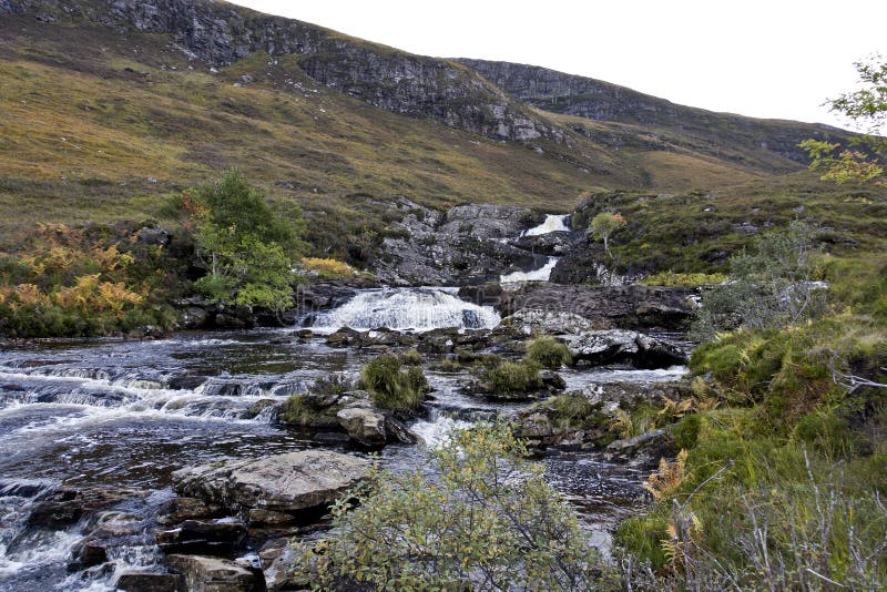 Small River in Scottish Highlands Stock Photo - Image of waterfall ...