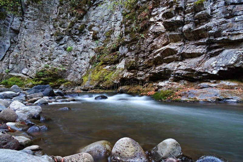 Small Stream Flowing in the Rocky Valley Stock Photo - Image of stream ...