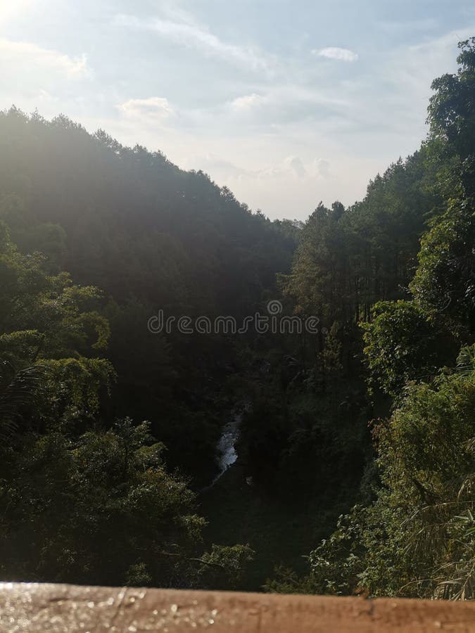 Small River between Two Cliff Stock Photo - Image of sunlight ...