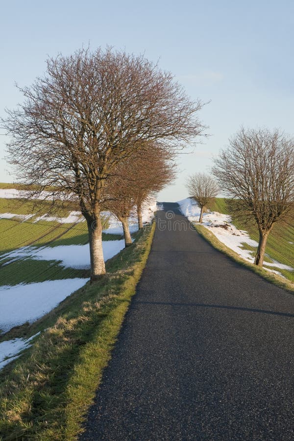 Small Road stock image. Image of crop, front, sunset - 12384401