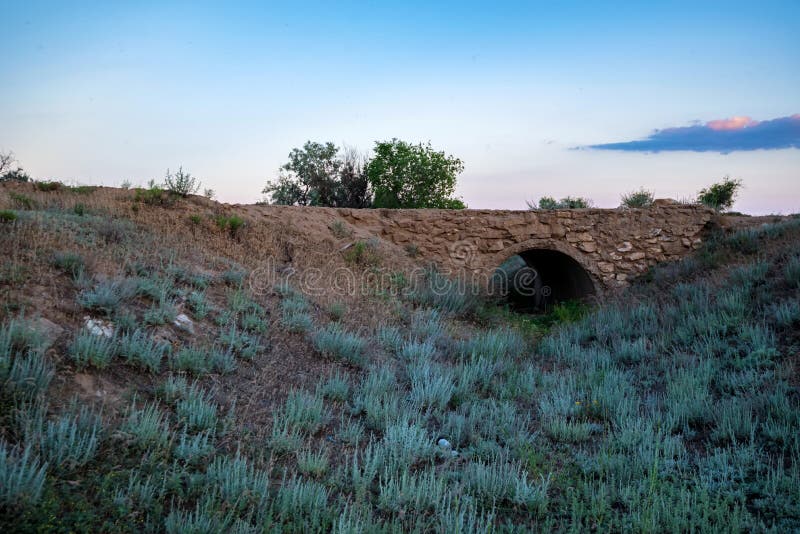 Small Road Arch Bridge in the Country Stock Image - Image of path ...