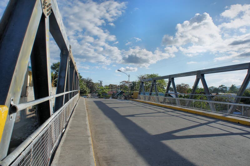 Small Road Bridge Across the River. Stock Photo - Image of construction ...