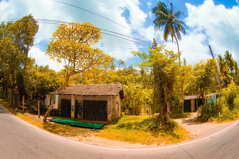 A Small Roadside Shop in Sri Lanka Stock Photo - Image of grass, road ...