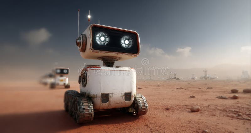 Robot Explores Distant Planet during Expedition for New Discoveries and ...