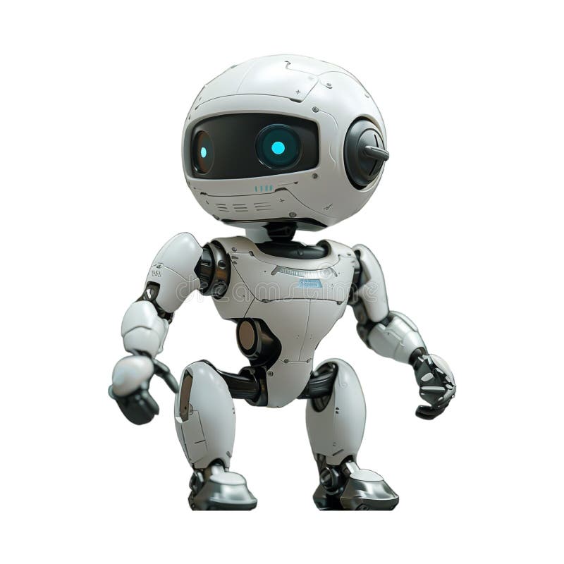 Small Robot Standing on Transparent Background - Ai Generated Stock ...