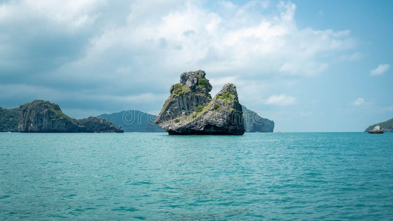 Small Rock Formation on the Ocean S Shoreline Stock Image - Image of ...