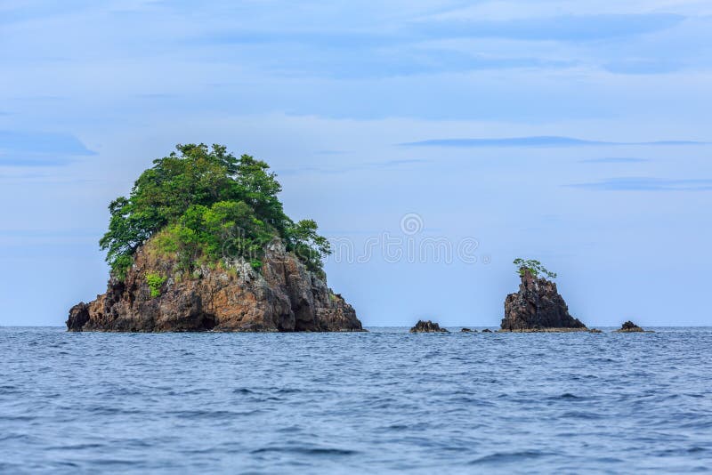 Small Rock Island on the Sea, Lipe, Thailand Stock Image - Image of ...