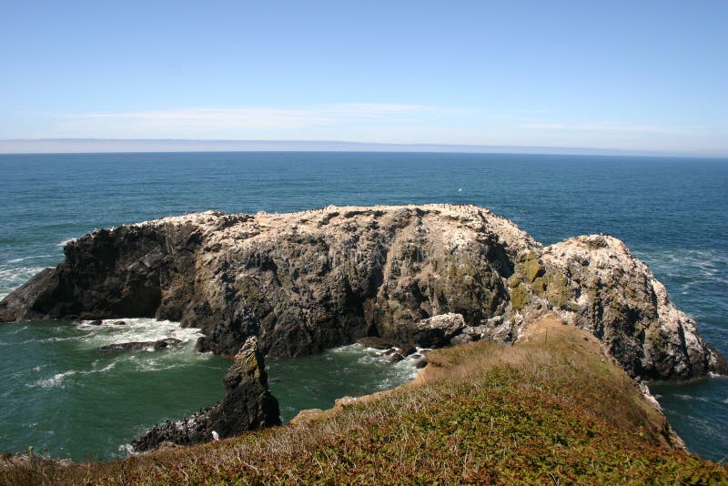 Small Rock Peninsula stock image. Image of rock, oregon - 61275