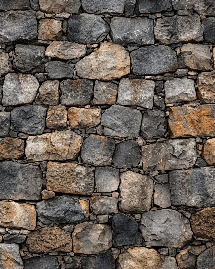 Small Rock Stone Wall stock illustration. Illustration of formation ...