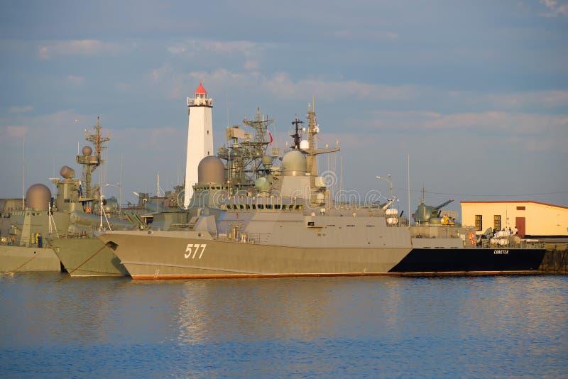 Small Rocket Ship `Sovetsk` Editorial Stock Photo - Image of sankt ...