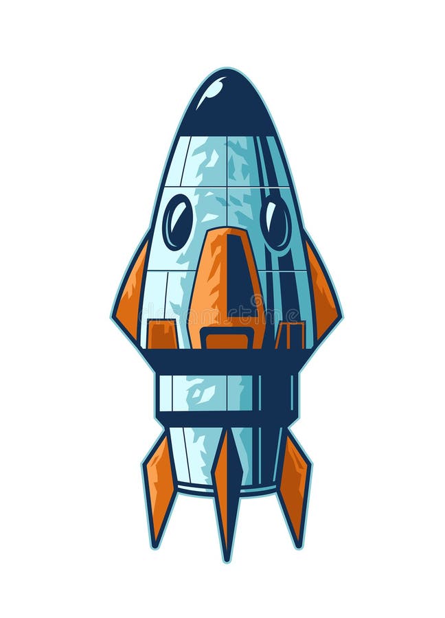 Small Rocket Space Ship Vehicle Stock Vector - Illustration of space ...