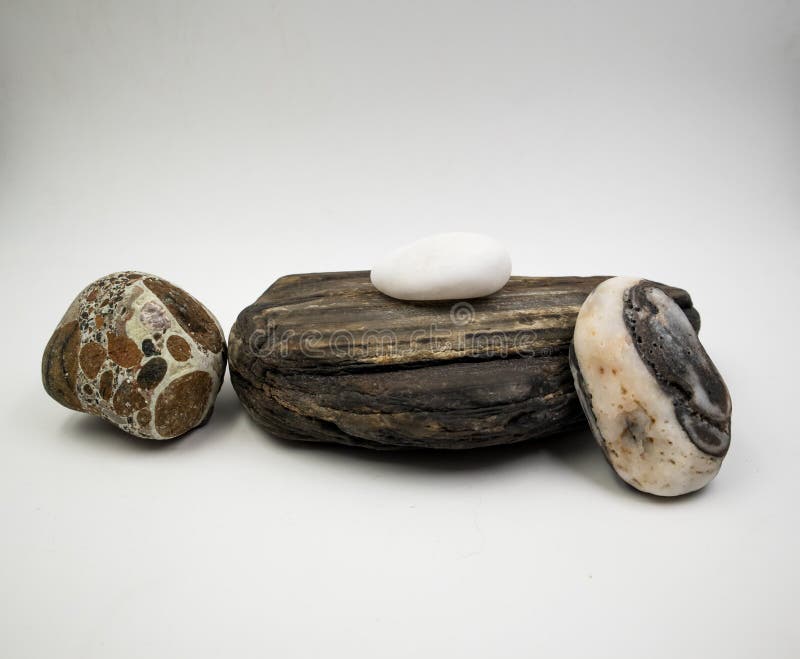 Small Rocks Isolated in White Background Stock Image - Image of black ...