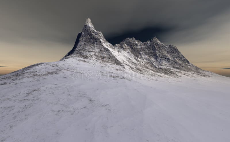 Mountain snow stock illustration. Illustration of alaska - 1037601