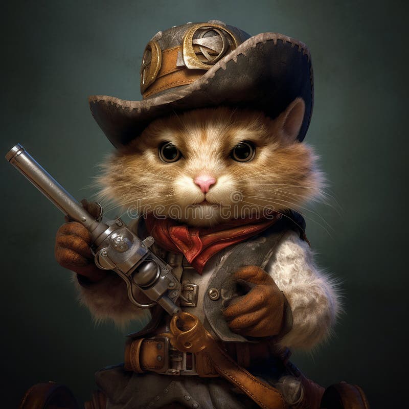 Small Rodent Pirate Character, Created Using Ai Generative. Stock ...