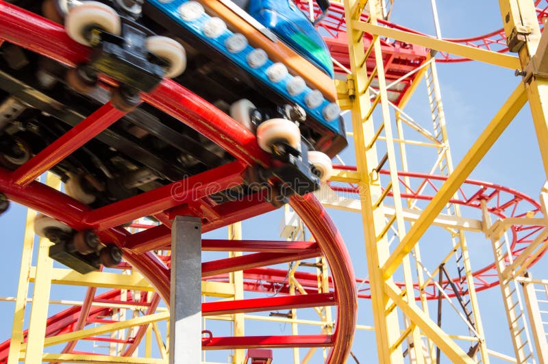 Carousel in theme park stock photo. Image of blue, carousel - 11774570