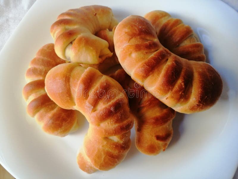 Small Rolls with Cheese - Domestic Bread Stock Image - Image of ...