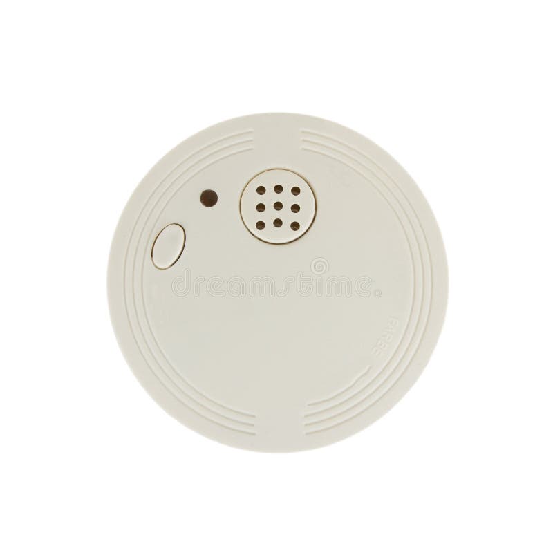 Small Round Battery Operated Device To Warn Residents of Fire, I Stock ...