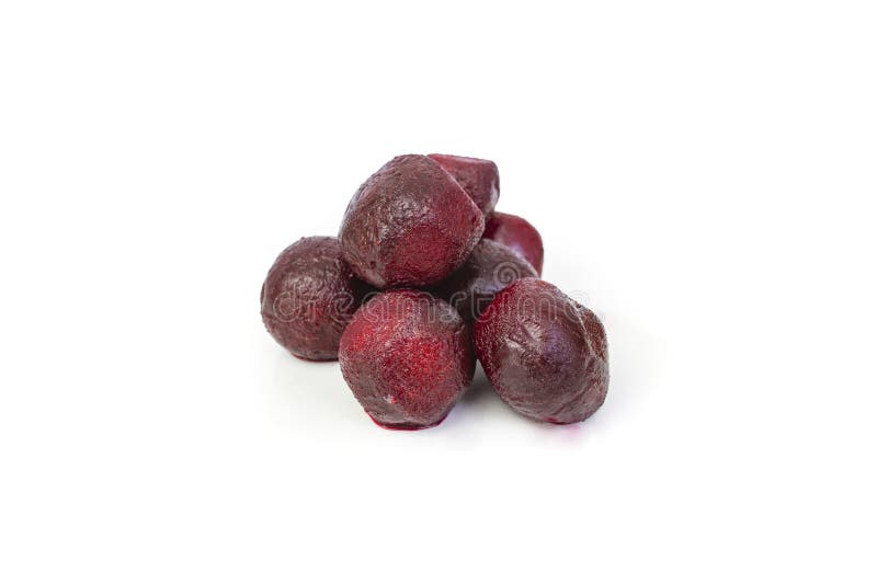 Small Round Beet Root Stack Isolated on White Background, Close Up ...