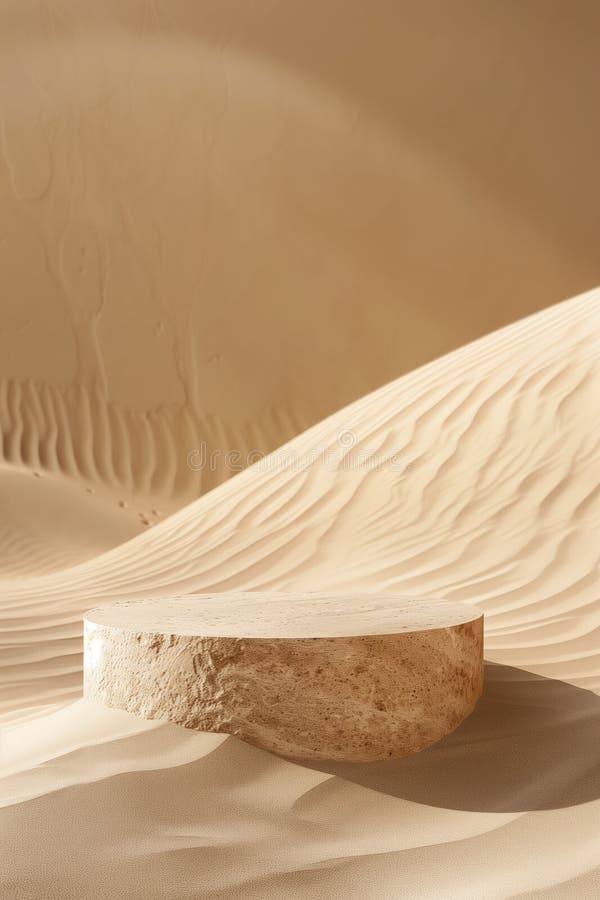 A Small, Round, Brown Object is Sitting on a Sandy Surface Stock Image ...