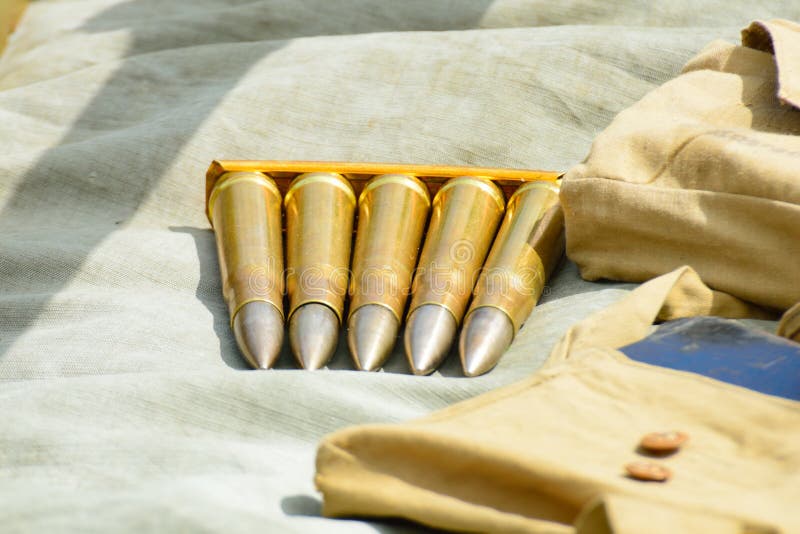Small round of Bullets stock photo. Image of armor, lead - 57558454