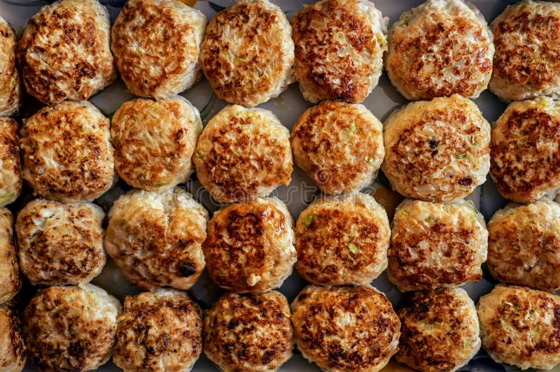 Small Round Meat Balls Close-up. Background Stock Image - Image of ...