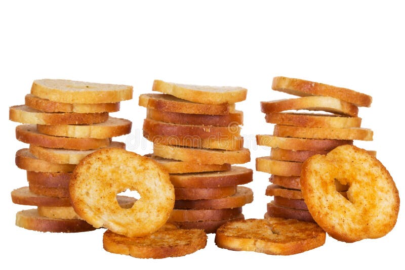 Small Round Mini Bake Rolls On A White Background Stock Image - Image ...