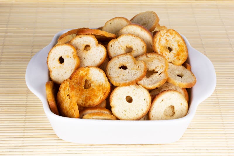 Small Round Mini Bake Rolls on a White Background Stock Image - Image ...