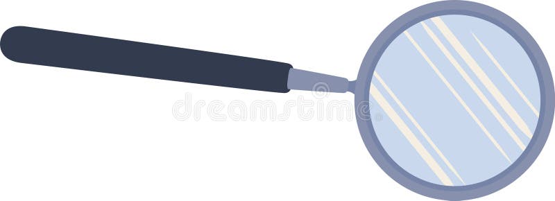 Small Round Mirror Featuring a Sleek Gray Handle, Reflecting Parallel ...