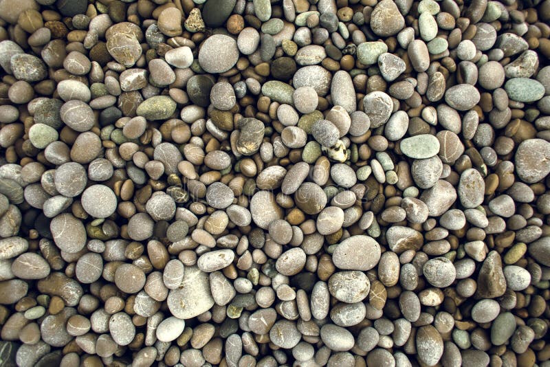 Small Round Pebbles on the Seashore Stock Photo - Image of macro ...