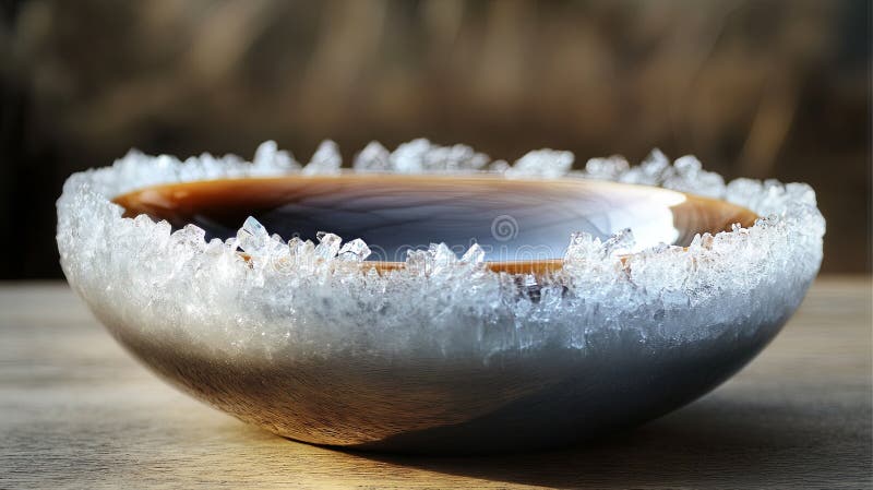 Small Round Pod, Icy Crystals on Rim . Stock Image - Image of lifestyle ...