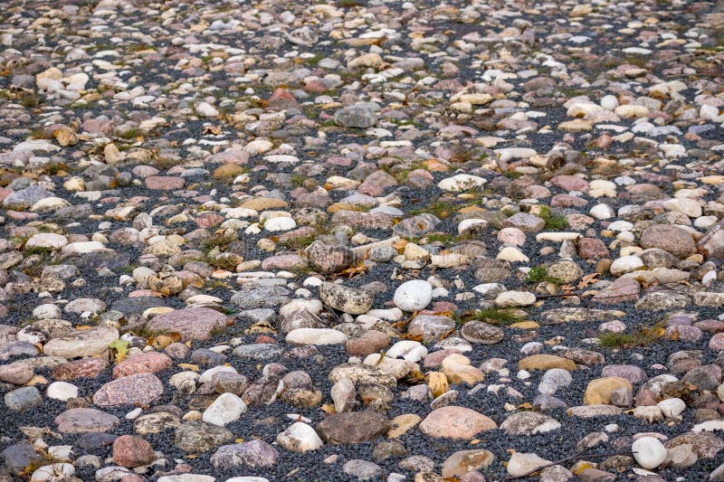 .small and Round Stones on the Beach Stock Photo - Image of outdoor ...