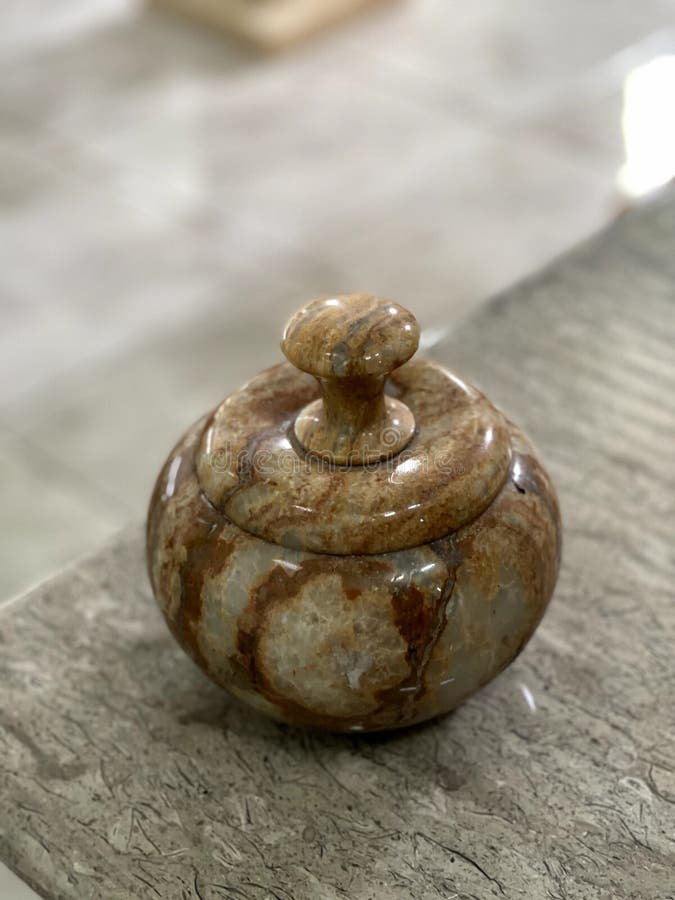 Small Round Storage Bin with Lid for Small Items Stock Image - Image of ...