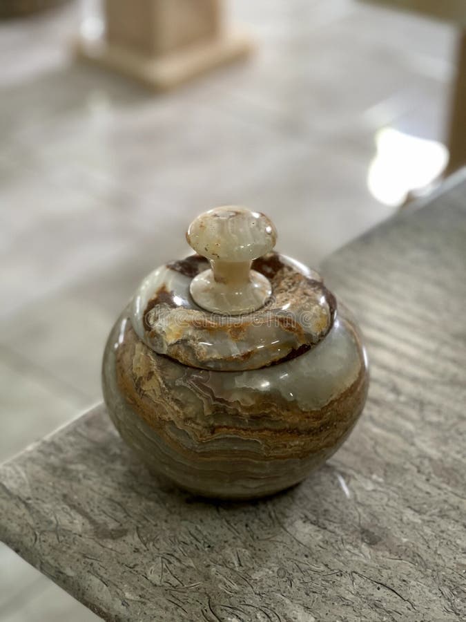 Small Round Storage Bin with Lid for Small Items Stock Image - Image of ...