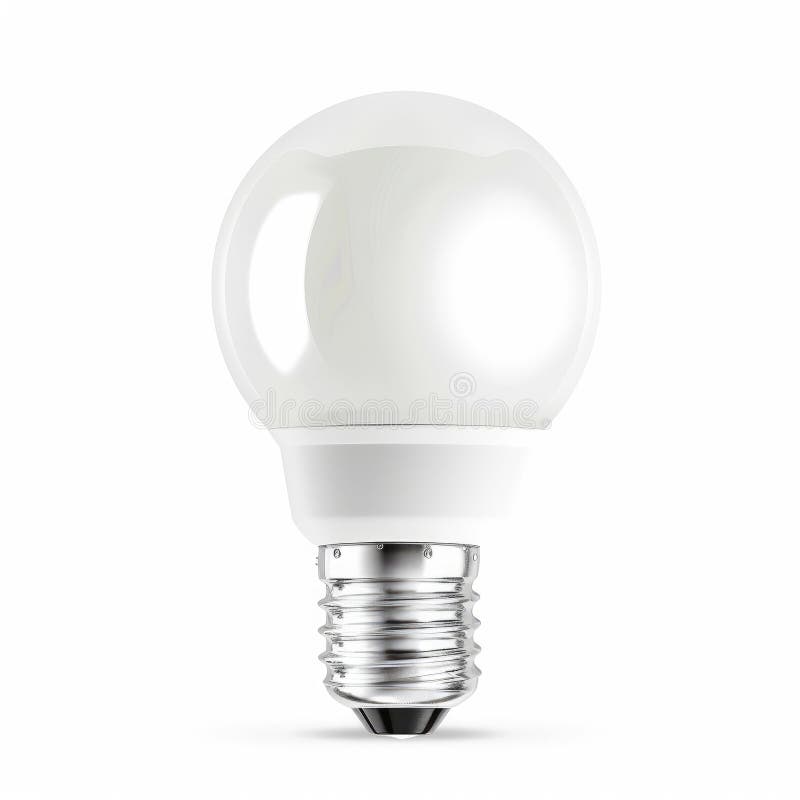 Spherical Incandescent Lightbulb with a Bayonet Cap Stock Illustration ...