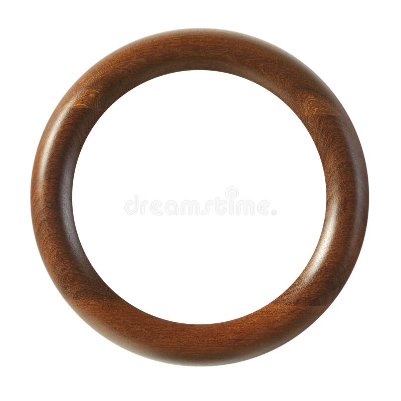 Small Round Wood Frame stock image. Image of round, square - 25114917