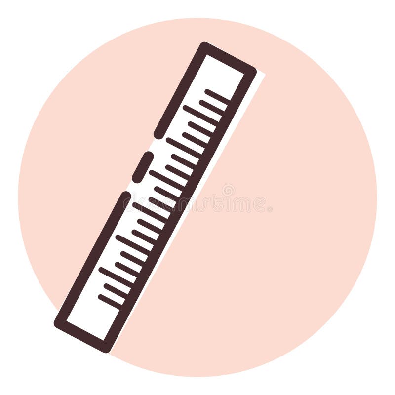 Small Ruler Outline Style Vector Icon Stock Vector - Illustration of ...