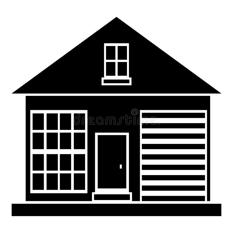 Small Rural House Icon, Simple Style Stock Vector - Illustration of ...