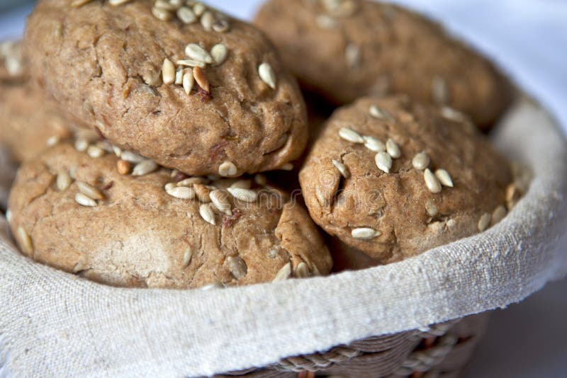 Small Rye Loafs with Sunflower Seeds Stock Image - Image of fresh ...