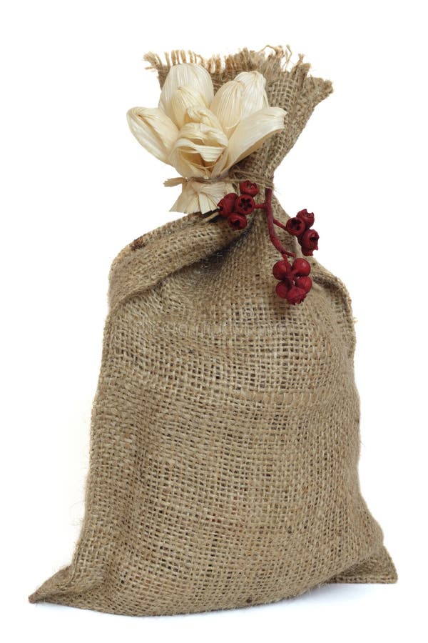 Small sack. stock photo. Image of isolated, brown, packing - 17413228