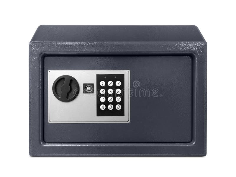 Small Safe Box Isolated on a White Background Editorial Stock Photo ...