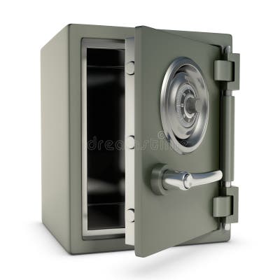 Small Safe Open stock illustration. Illustration of closed - 24137617